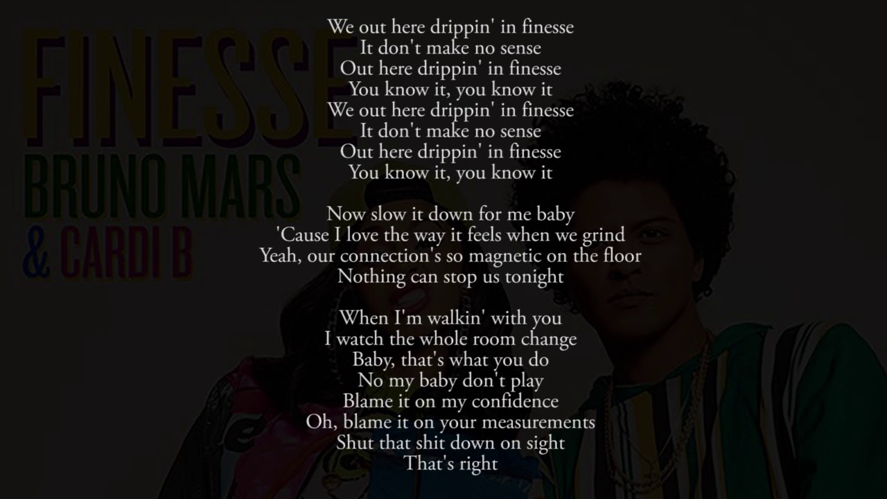 Bruno Mars - Finesse (Remix) [Feat. Cardi B] [Official Lyric Video ...