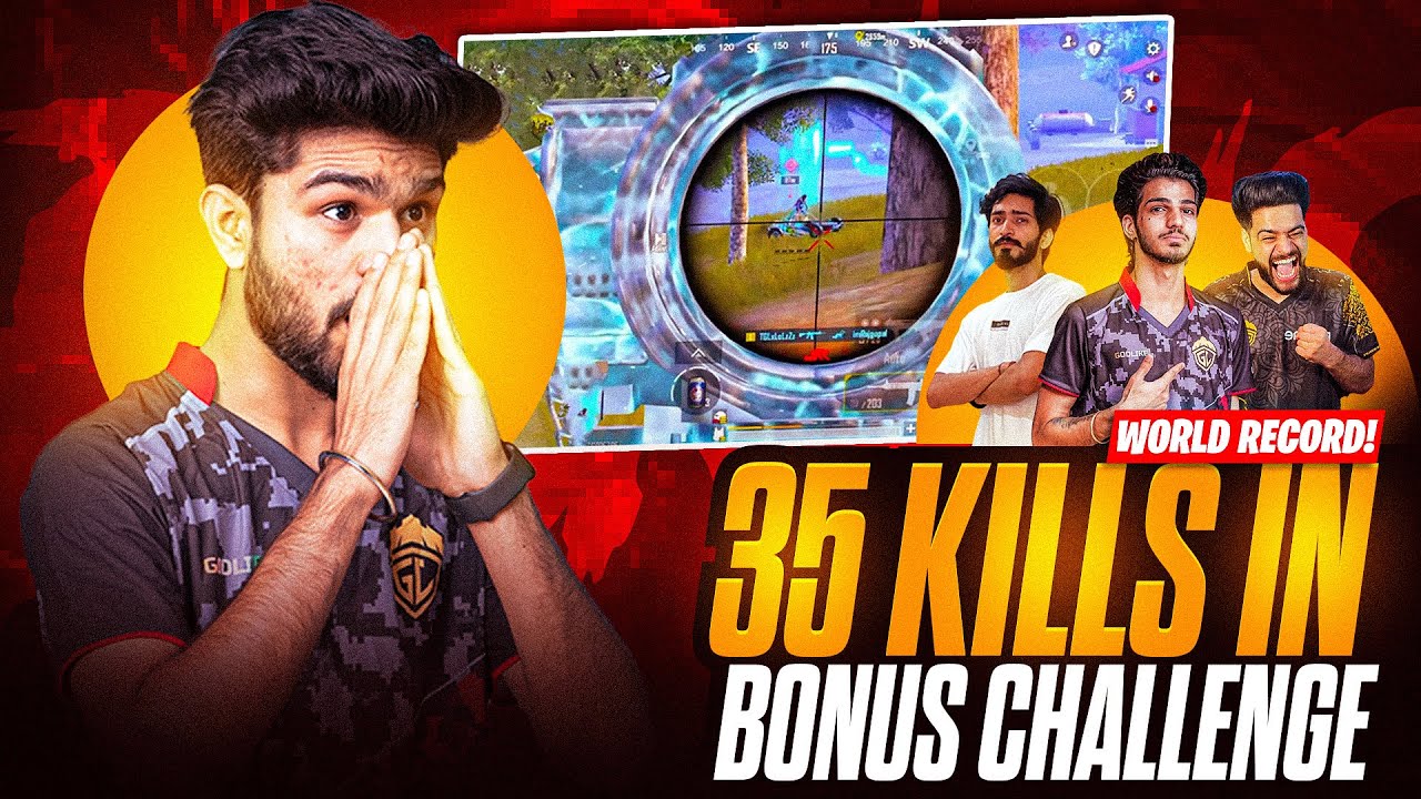 WE MADE A WORLD RECORD OF 35 KILLS IN BONUS CHALLENGE 😱| BGMI HIGHLIGHT ...