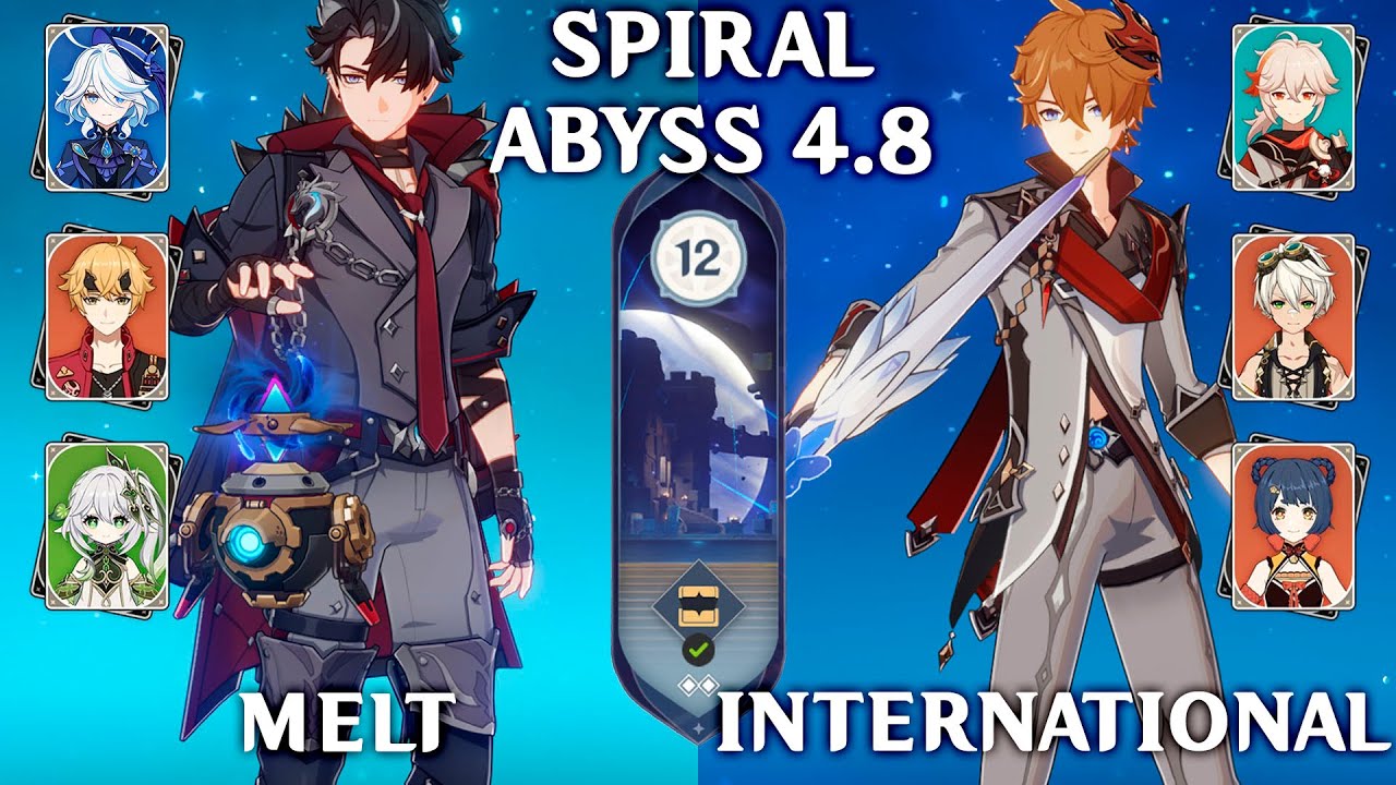 Wriothesley Melt & Childe International. Spiral Abyss 4.8. Genshin ...