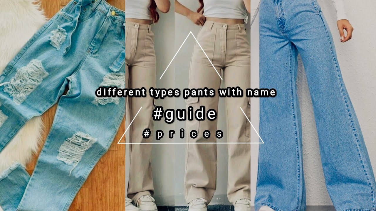 Different types of pants with name and price // best guide to wear 👍 ...
