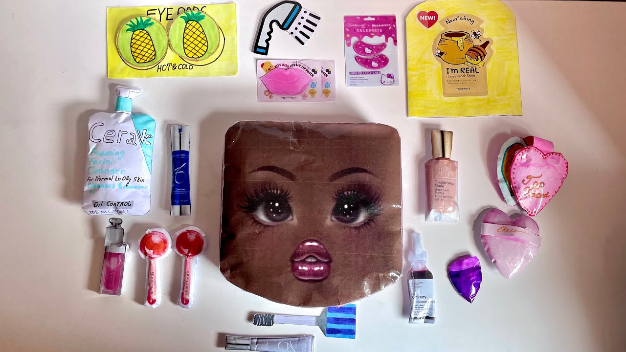 ️ Paper Diy ️ Roblox Baddie Skincare 💅 ASMR 💖 Blind Bag Paper 💖 - YouTube
