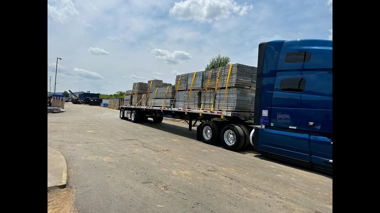 My first Flatbed load with Mercer #mercer #flatbedtrucking - YouTube