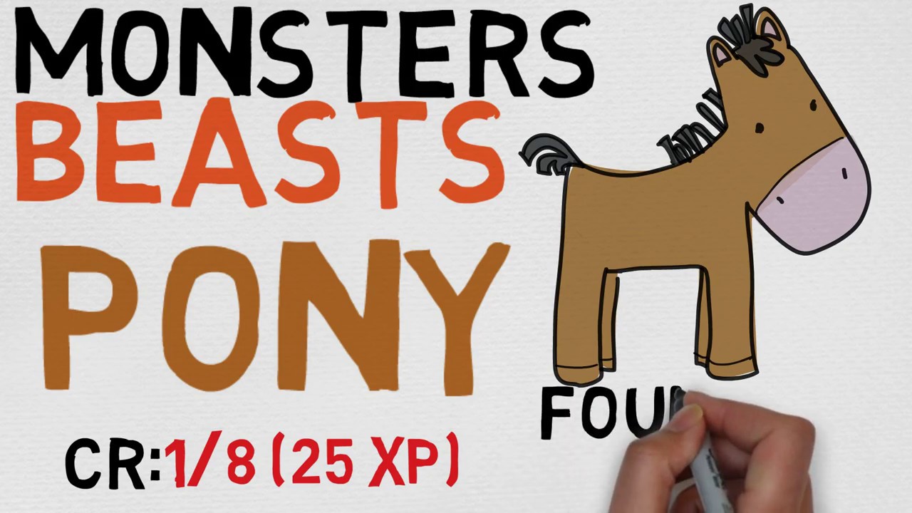 Beast #44: Pony (DnD 5E Monsters) - YouTube