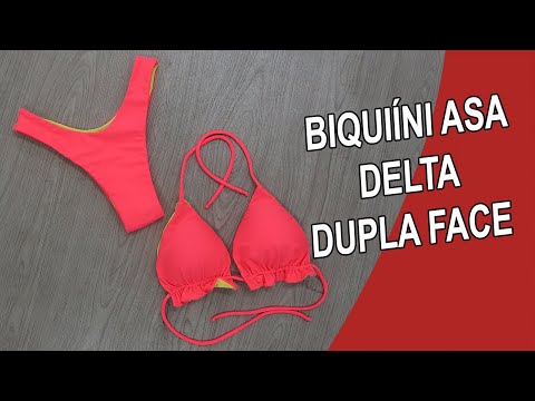 Como fazer biquíni asa delta dupla face