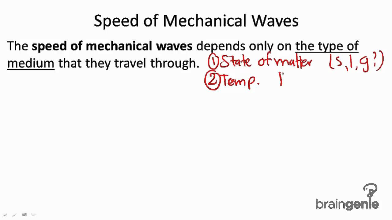 7.2.2 Speed of Mechanical Waves - YouTube