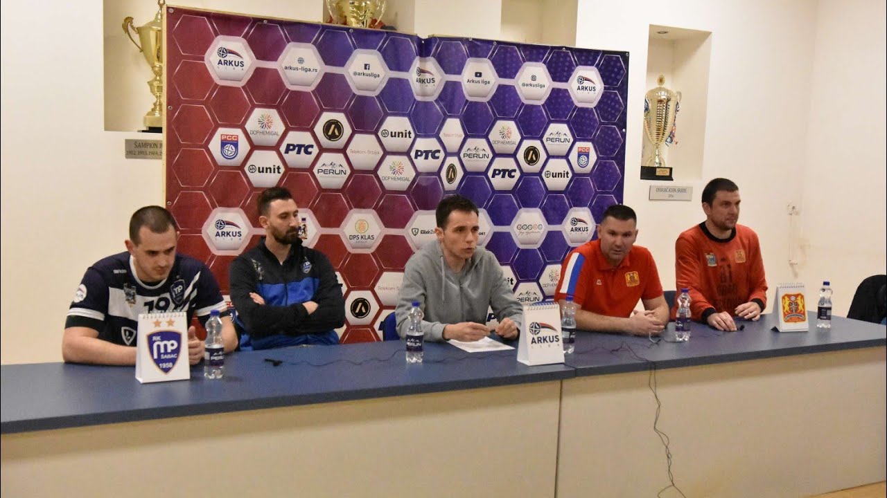 Konferencija za medije po završetku utakmice RK Metaloplastika Elixir ...