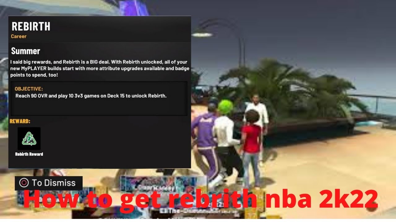 HOW TO GET REBIRTH IN NBA 2K22 HOW TO REBIRTH YOUR BUILD IN NBA 2K22 ...