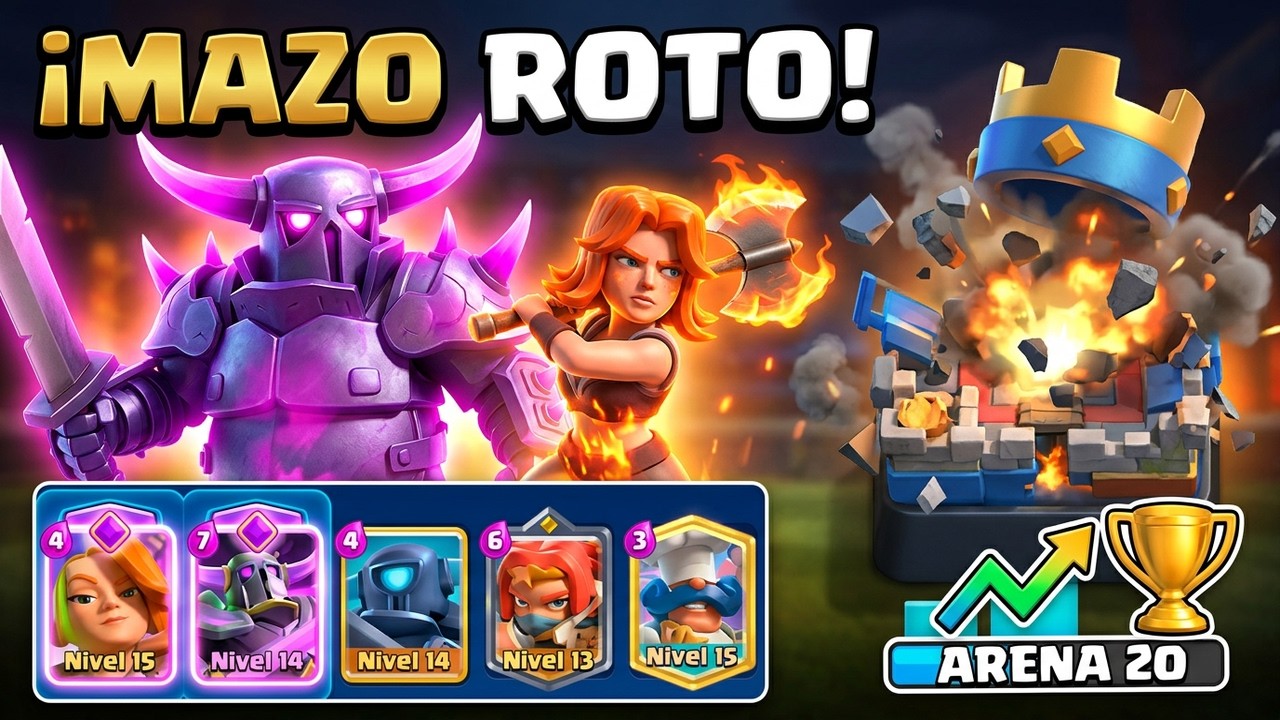¡El MEJOR MAZO para GANAR en Arena 20! 🔥 ¡Este mazo te hará ganar todas ...