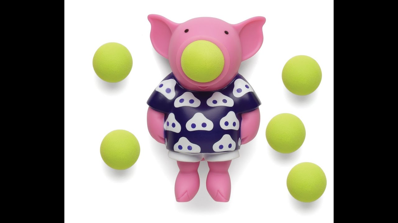 Foam Ball Shooter Toy, Monsters Squeeze Popper - YouTube