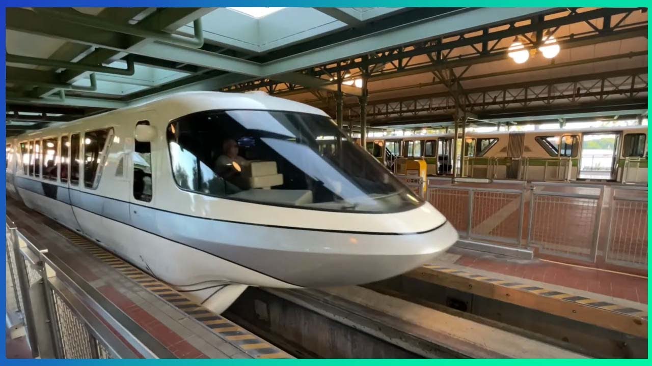 Walt Disney World Express Monorail Magic Kingdom to TTC Full Ride HD ...