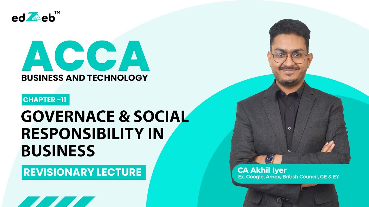 ACCA Business and Technology (BT/F1) | Corporate Governance and Social ...