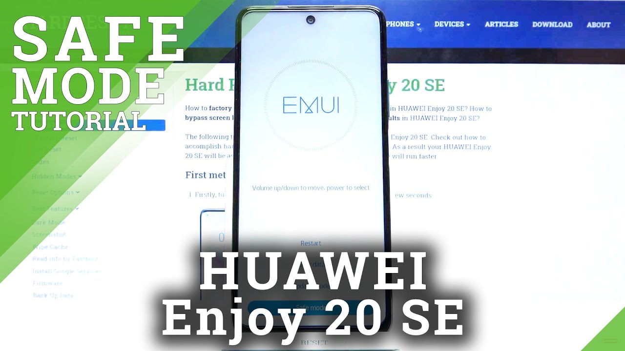 How to Enter Safe Mode in HUAWEI Enjoy 20 SE – Disable Third-party Apps ...
