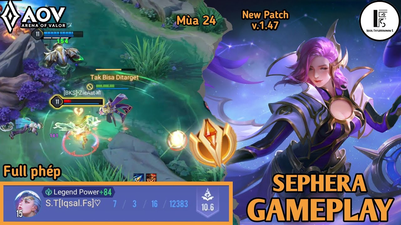 Kills are taken continuously 🥲 , Sephera Fortune Teller Gameplay (AoV ...