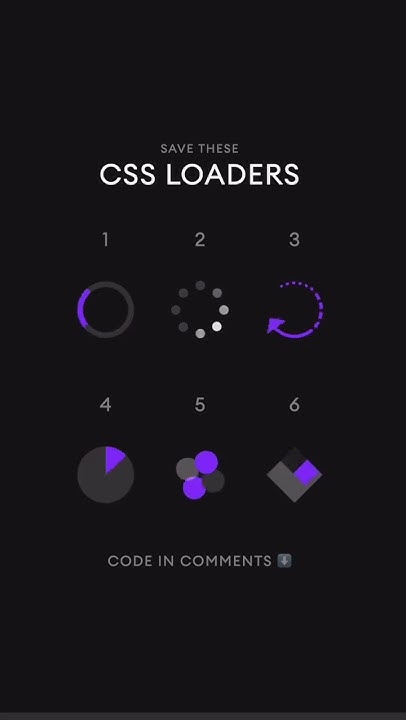 6 Cool Css Loading Animation You Must See | Html Css Javascript Effects 