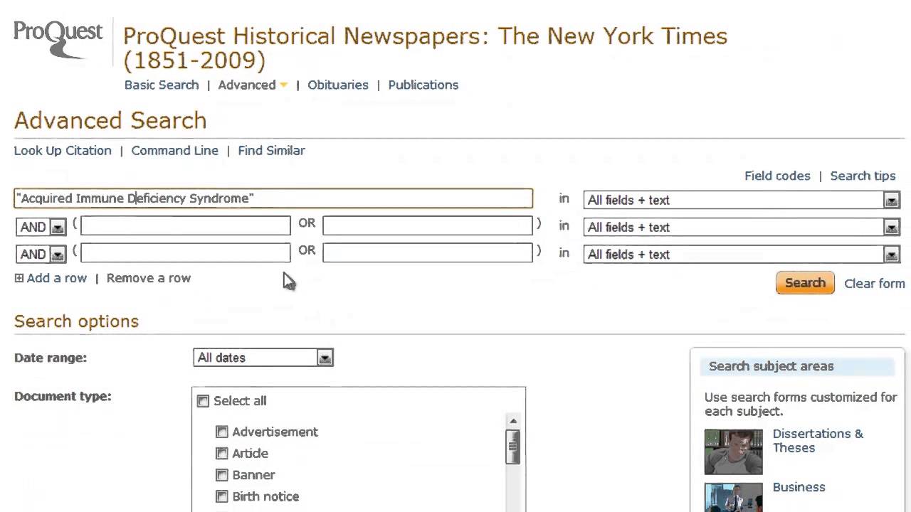 ProQuest Historical Newspapers: The New York Times - YouTube
