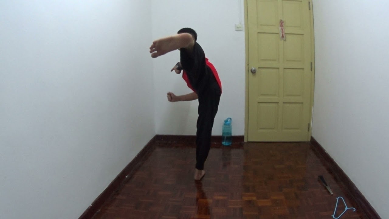 Kicking Stance Front Side Kick Instructed - YouTube