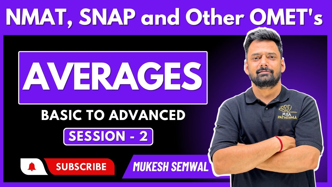Averages| Basic To Advanced Session-02| Mukesh Sir - YouTube