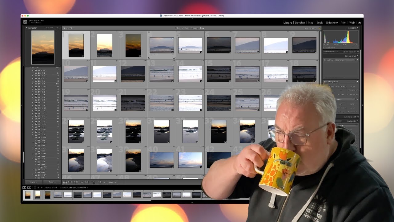 Photo Processing Workflow 'Live' on a Windy Winter's Evening - YouTube