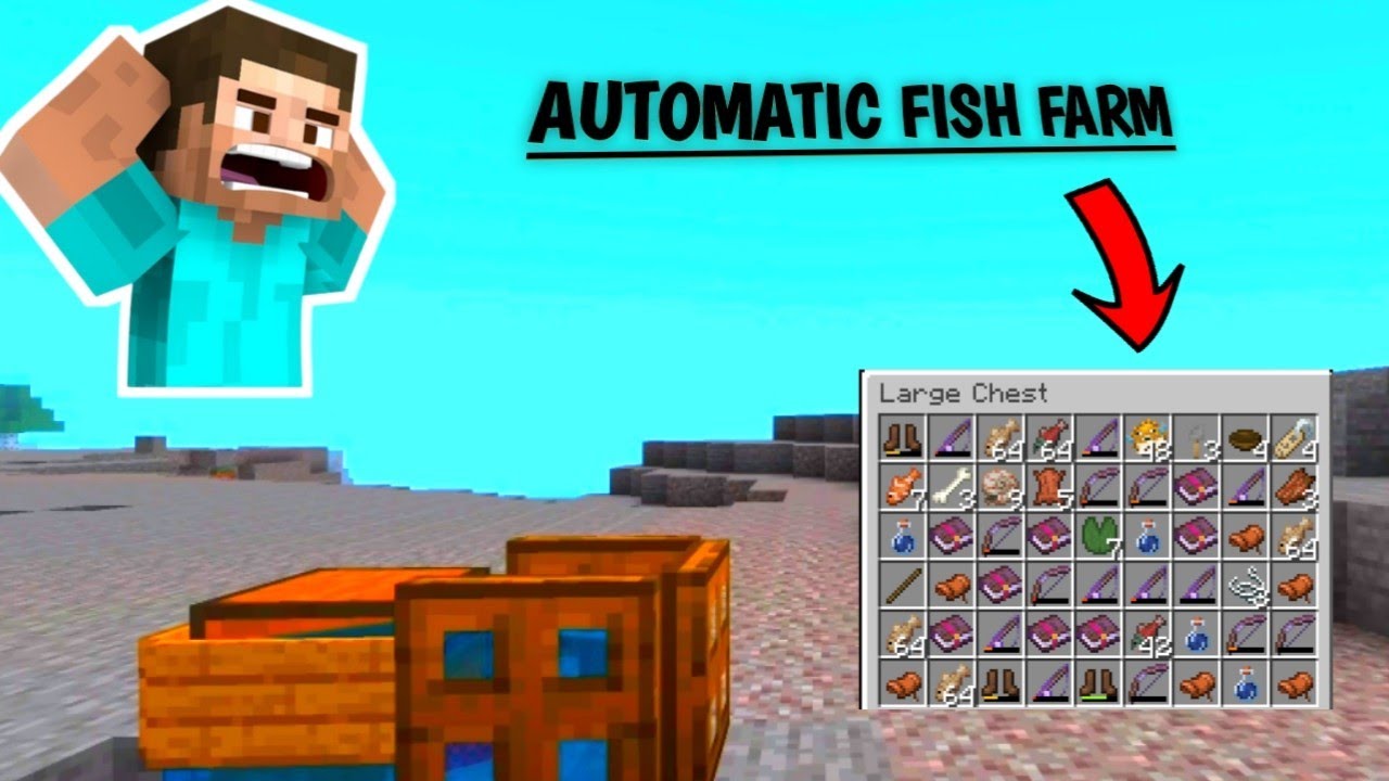 Discover the Secret to the Best Fish Farm in Minecraft PE 1.20 - YouTube