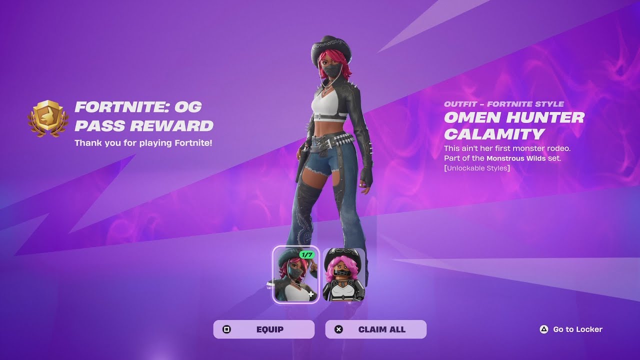 Fortnite OG Season 6 Battle Pass Full Review: Calamity, DJ Yonder, Dire ...