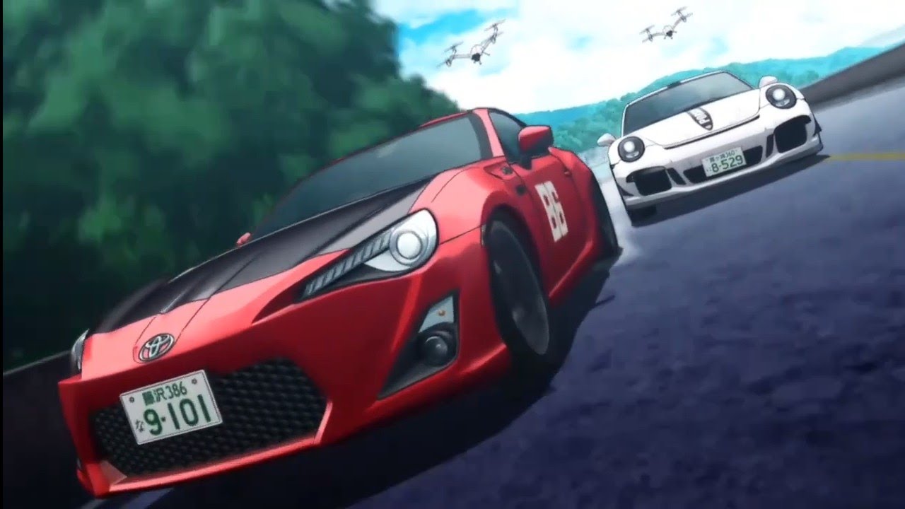 【MF GHOST 2nd Season】Kanata Katagiri Vs. Fujin Ishigami (GT86 Vs. 911 ...