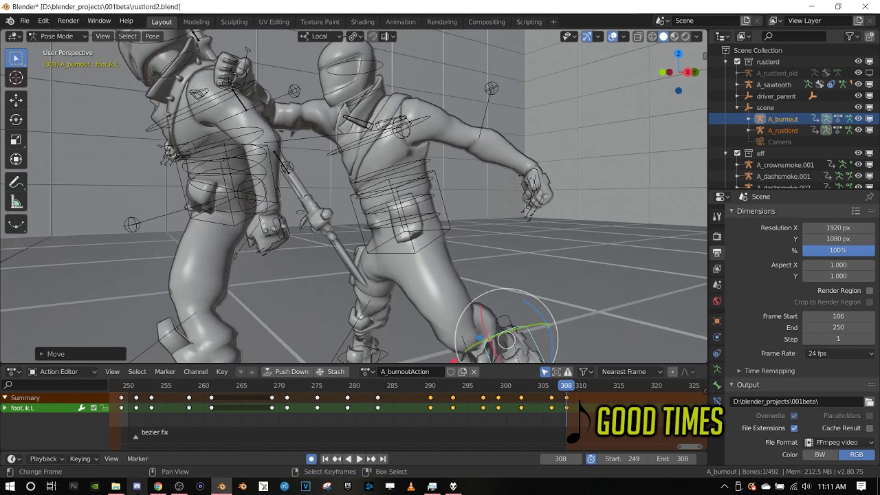 Making A Fight Animation Timelapse 4 - YouTube