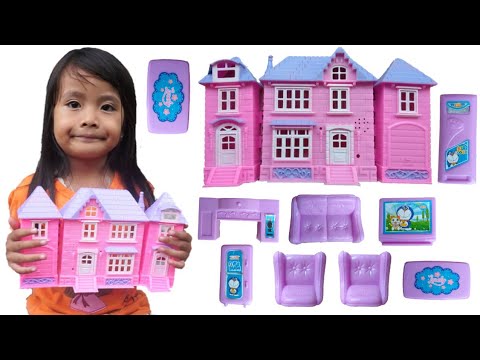 MAINAN RUMAH RUMAHAN NEMU Di jalan | Mainan Anak Perempuan | drama ...