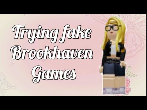 trying fake Brookhaven game!! #roblox 🎮 - YouTube