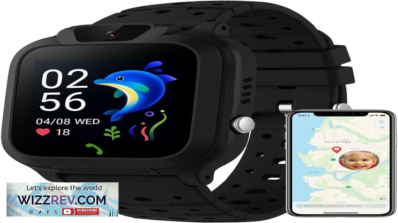 Kids IP67 Waterproof Smart Watch SIM Card Enabled Calls HD Camera GPS ...
