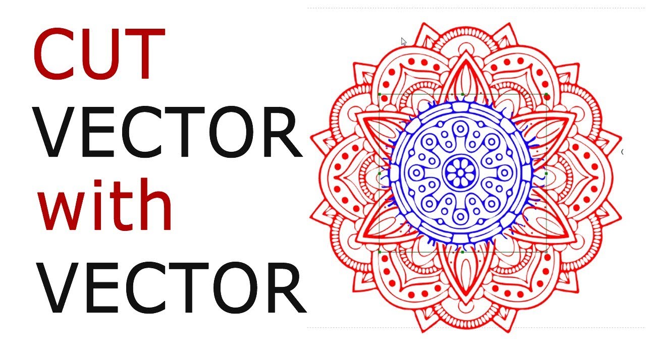 Cutting one vector with another vector just like a Cookie Cutter - YouTube