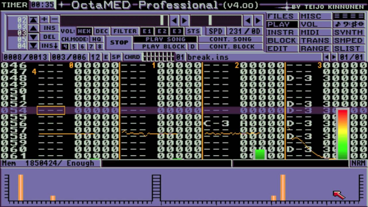 OctaMED v4 Test - YouTube