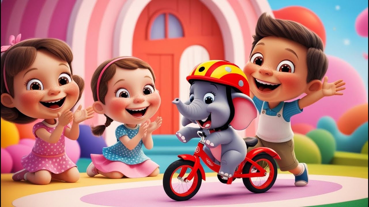 हाथी की साइकिल 🚲 | मज़ेदार गाना बच्चों के लिए | Hathi Ki Cycle | Kids ...