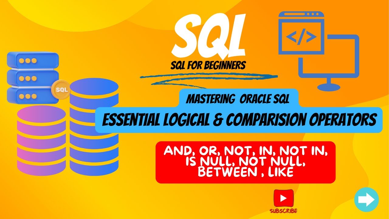 Sql Basics Part 3 Logical And Comparision Operators Youtube 8503