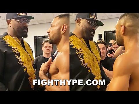 DEREK CHISORA CONGRATULATES KELL BROOK AFTER KNOCKING OUT AMIR KHAN ...