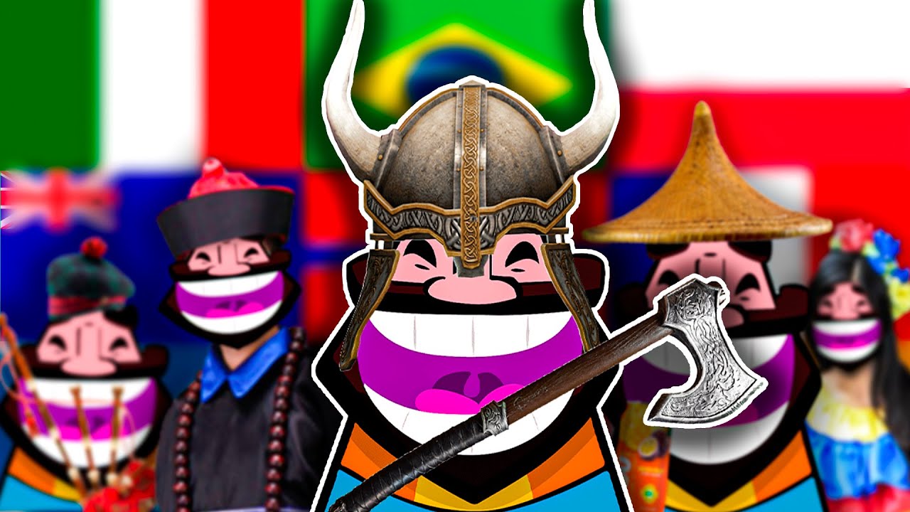 "hehehe ha" clash royale king in 15 Languages - YouTube