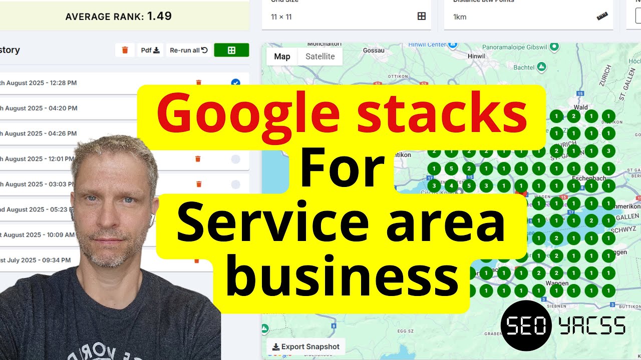 Google stacks and driving directions for service area business GBP with hidden adress - YouTube