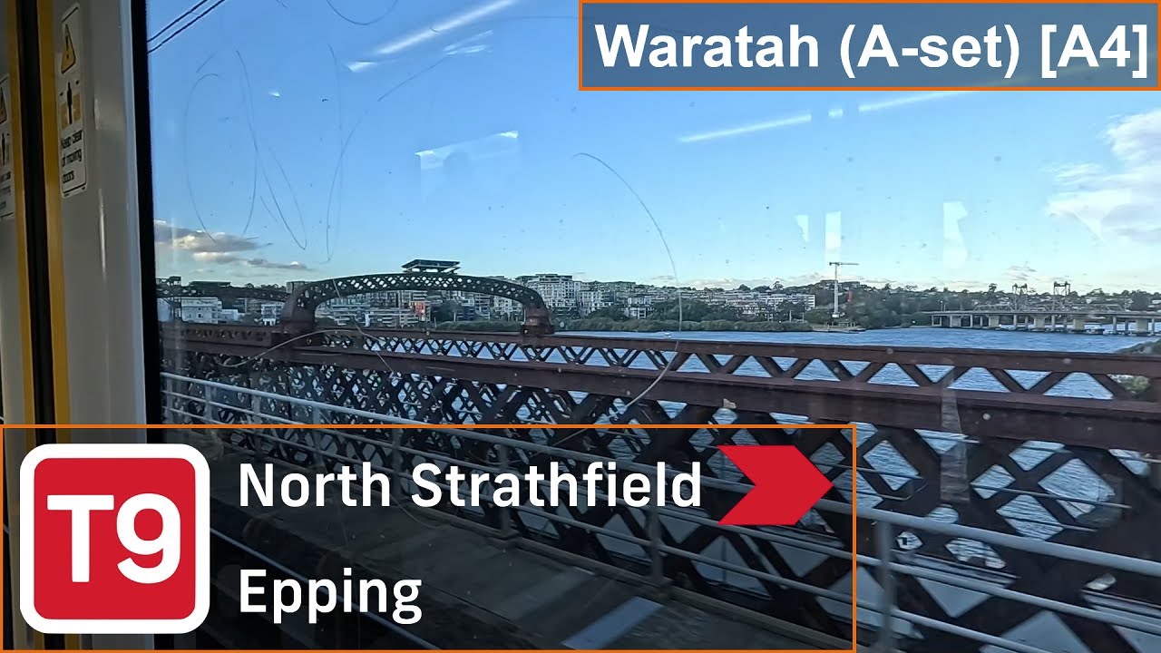 Sydney Trains Waratah (A-set) [A4]: North Strathfield → Epping - YouTube