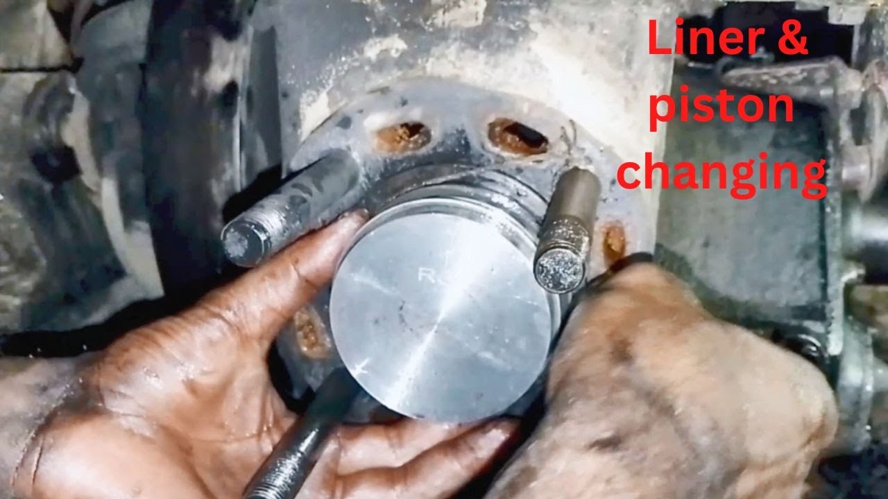 cylinder Liner & piston changing //6 hp engine repair - YouTube