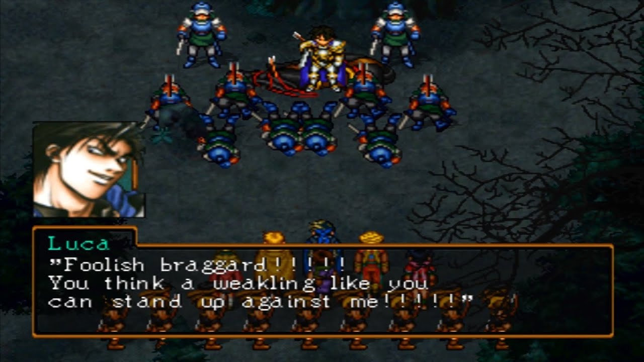 Suikoden 2 part 34 Luca Blight Night Raid - YouTube