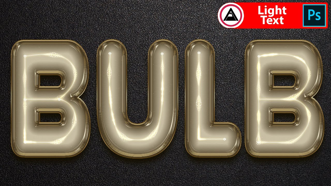 Glass Bulb Text Design | Photoshop Editing Effect Tutorial [2021] - YouTube