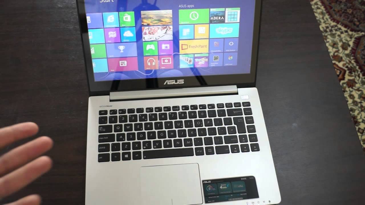 مراجعه للحاسب المحمول Asus VivoBook S400 - YouTube