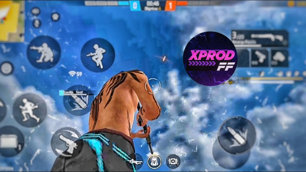 DIA 1 CON EL HUD DE XPROD FF 👾💜 - YouTube