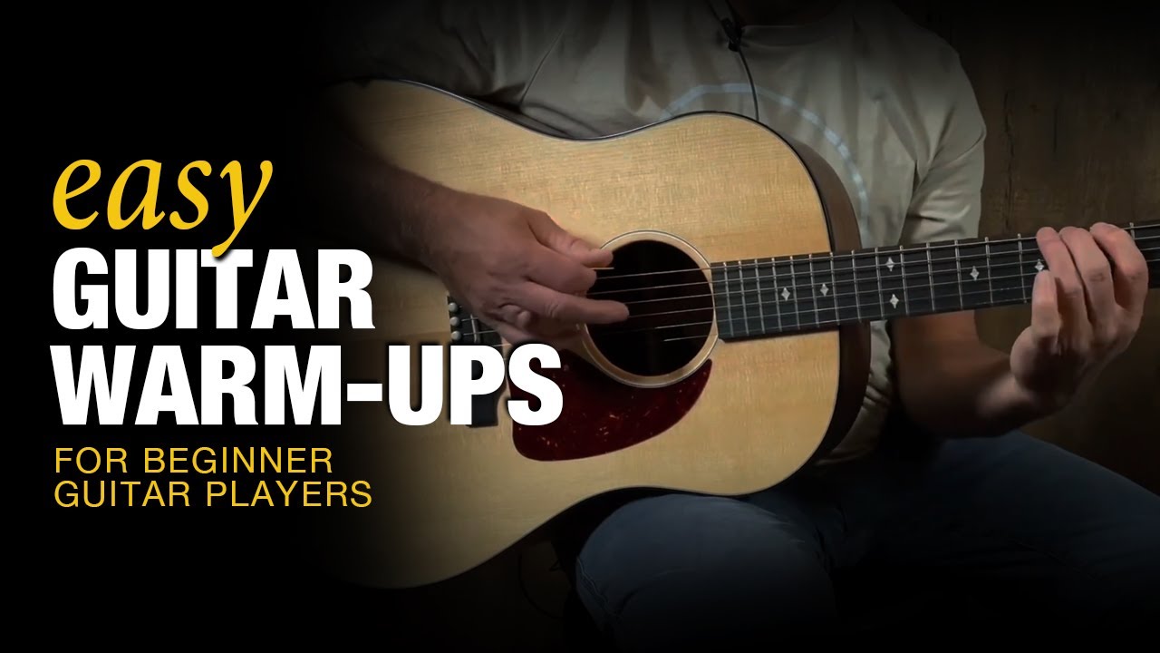 Easy Warm Up Exercise for Beginner Guitar Players - YouTube