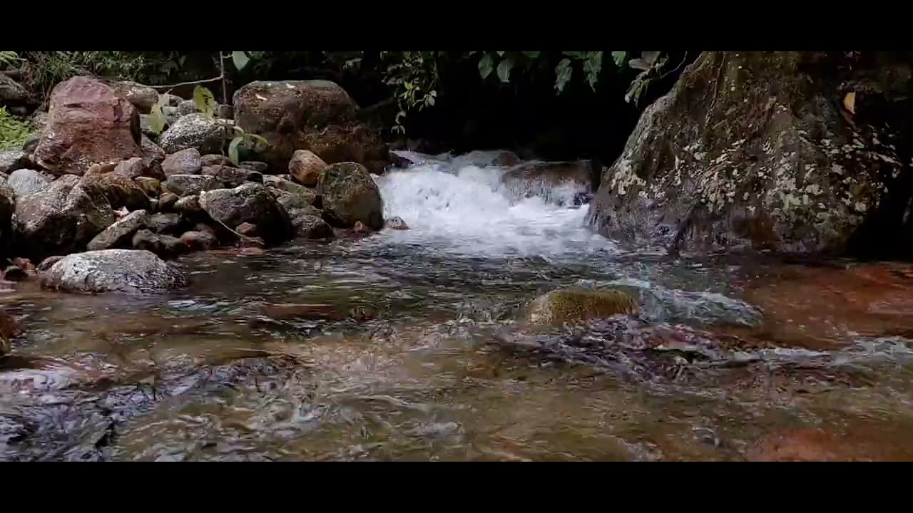 Gentle running water sound fall asleep in 10 minutes [focus, stress ...