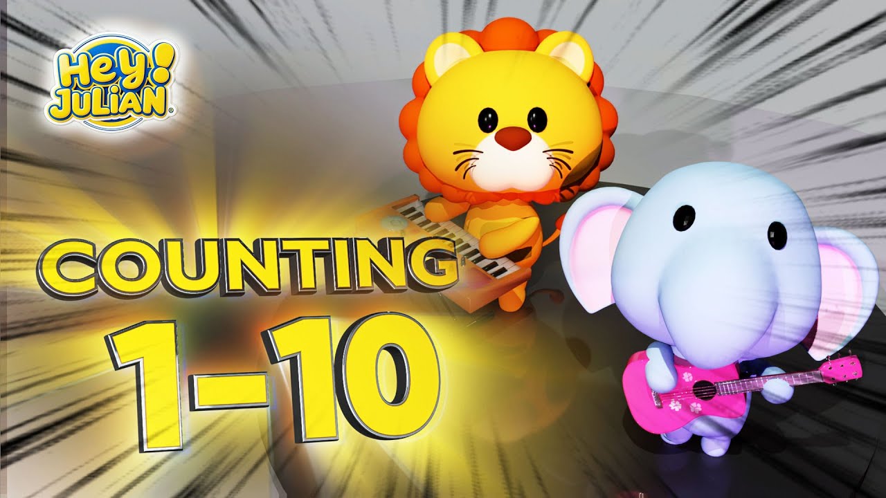 Number song with Ella and Leo! Counting 1 To 10 | Hey! Julian ...