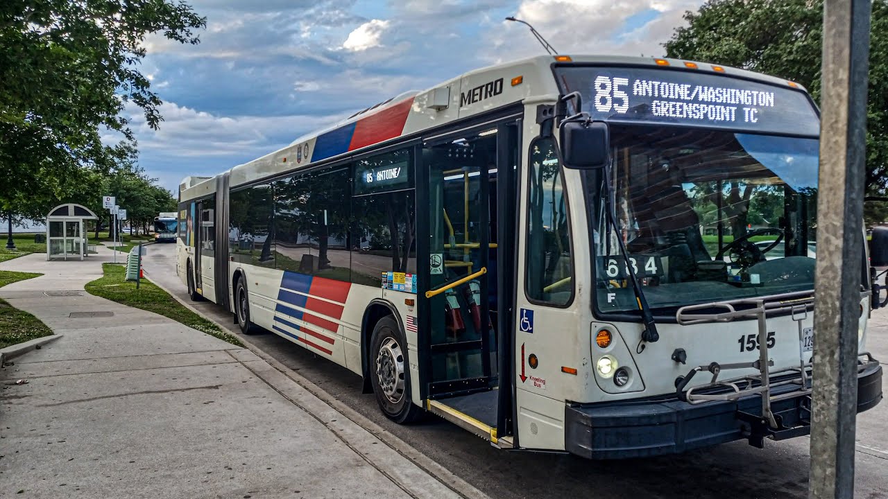 Houston Tx, Houston Metro Buses And Light Rail In Action - YouTube