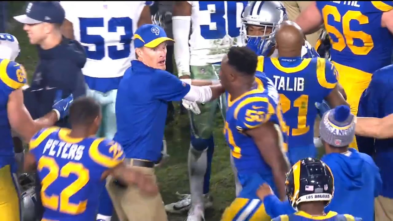 Amari Cooper and Marcus Peters Fight - YouTube