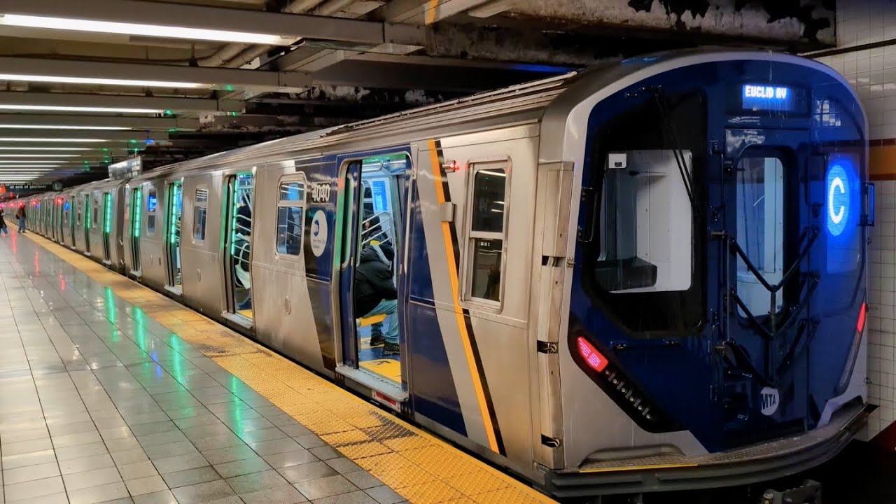 NYC Subway: R46, R179, and R211T (C) Trains at 14 Street - YouTube