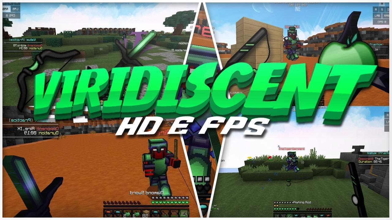 Minecraft PvP Texture Pack - Viridescent (HD & FPS Versions!) | hiruka ...