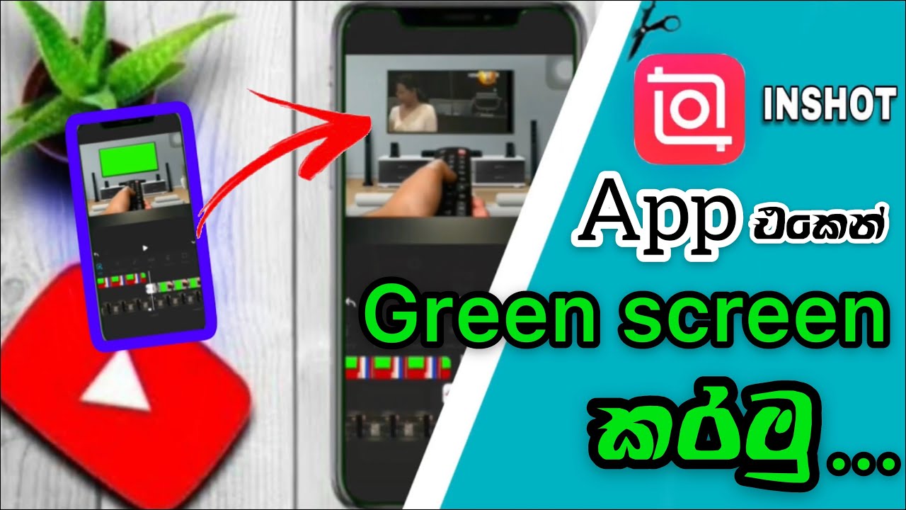 How to make a green screen on inshot | green screen sinhala |chroma key ...